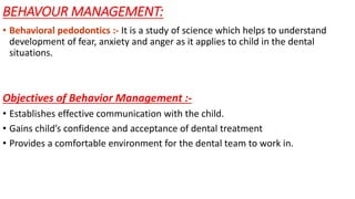 Dental behavior management of children | PPTX