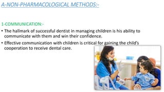 Dental behavior management of children | PPTX