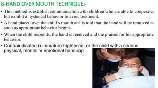 Dental behavior management of children | PPTX