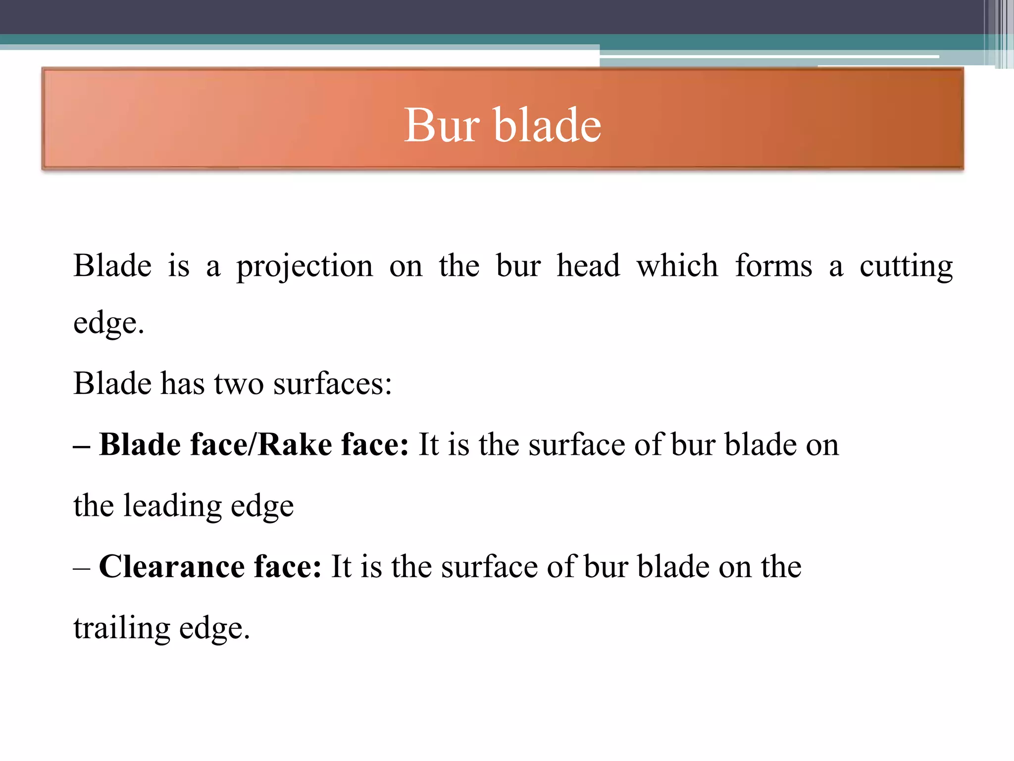 Dental burs | PPTX | Oral care | Personal Care