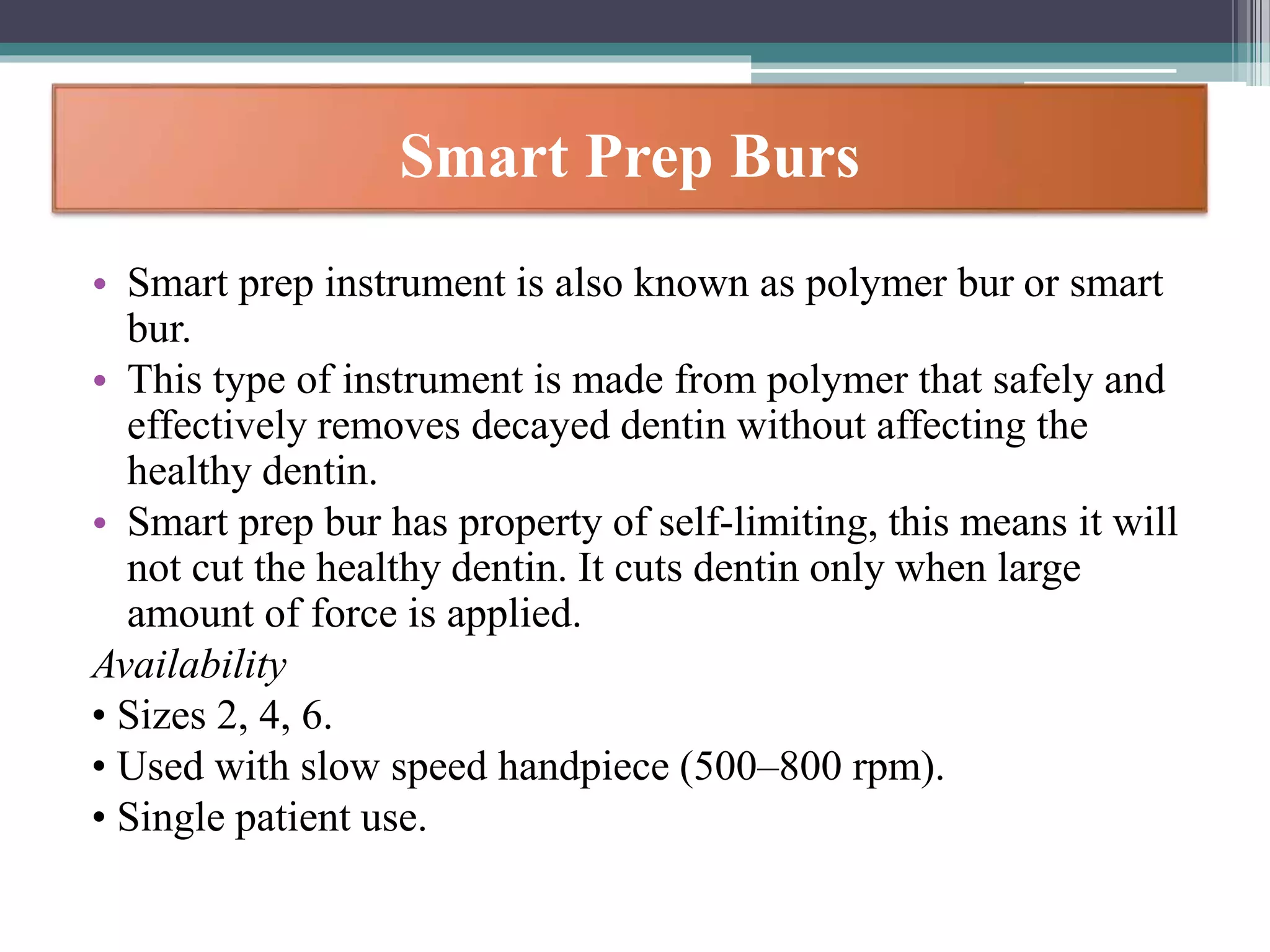 Dental burs | PPTX