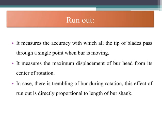 Dental burs | PPTX | Oral care | Personal Care