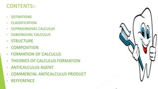 Dental calculus | PPTX