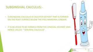 Dental calculus | PPTX