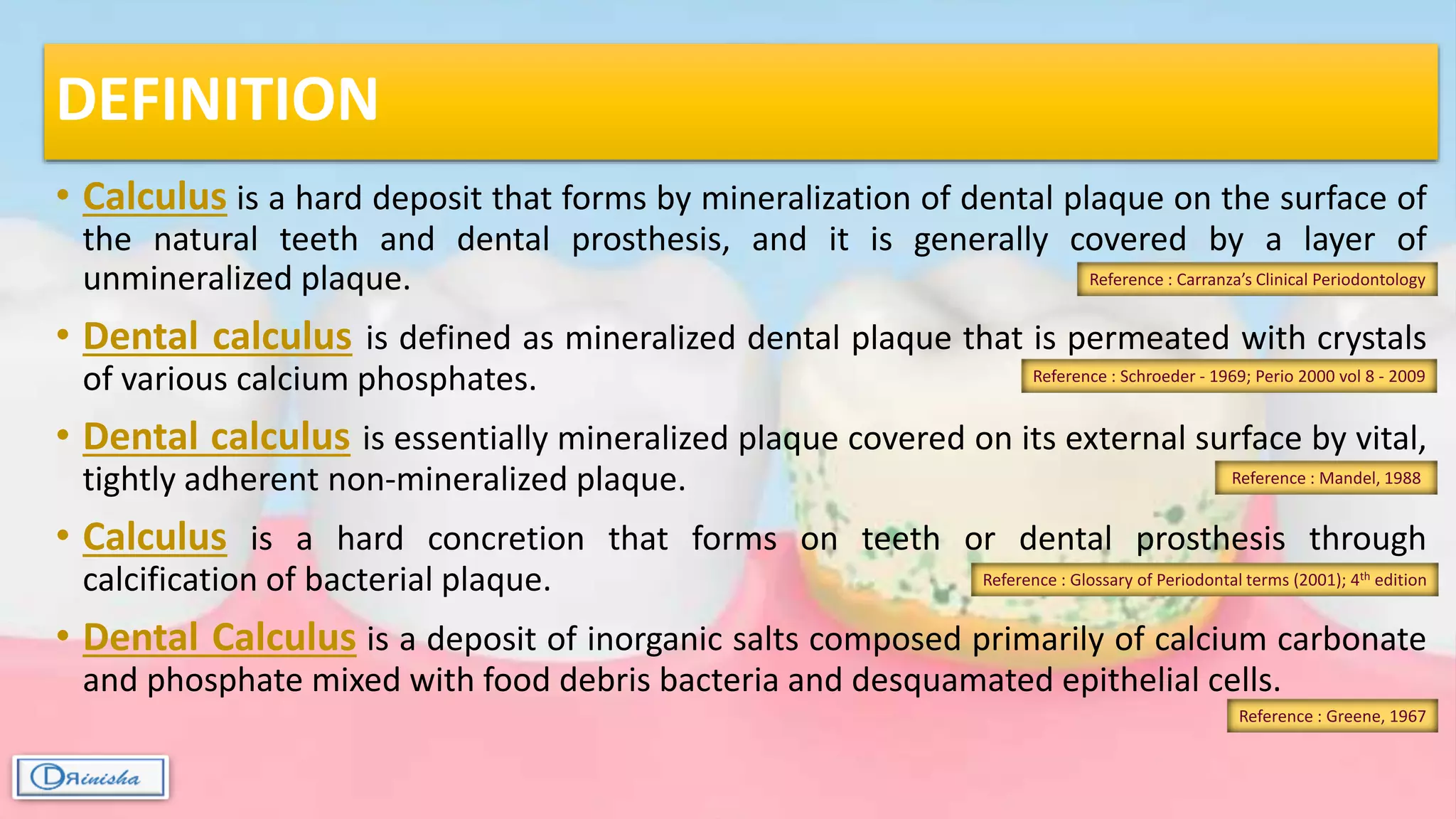 Dental calculus | PPTX