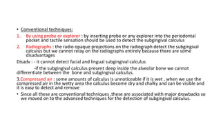 Dental calculus and predisposing factors | PPTX