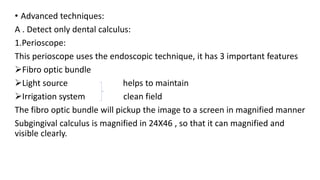 Dental calculus and predisposing factors | PPTX