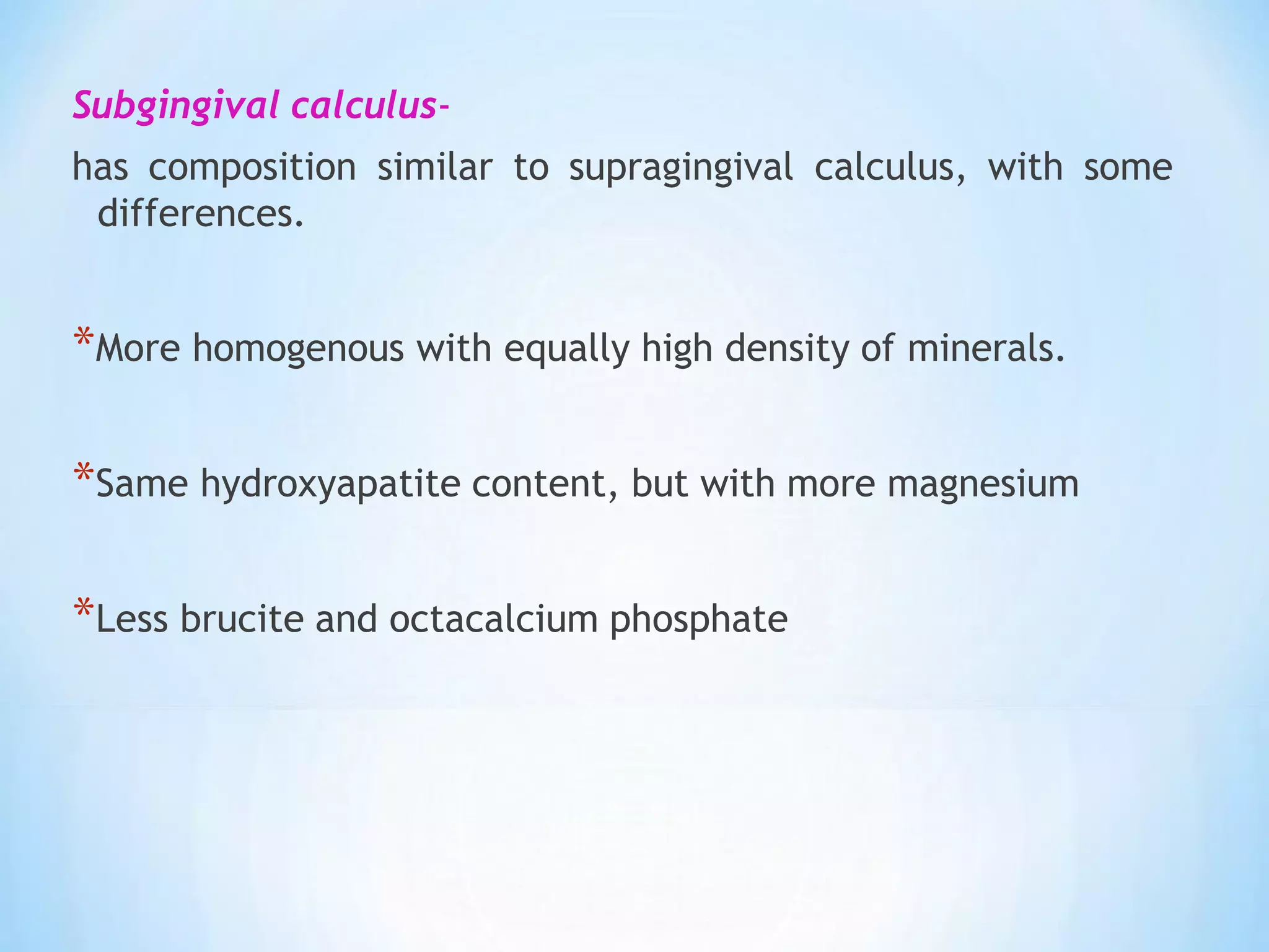 dental calculus ishu.pptx | Dental Health | Diseases and Conditions
