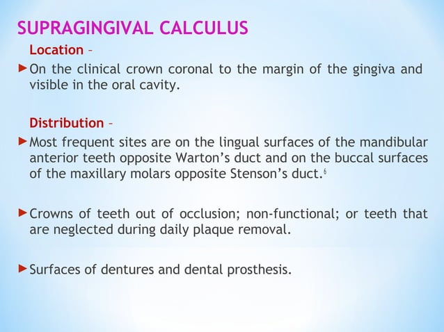 Dental Calculus | PPT | Dental Health | Diseases and Conditions