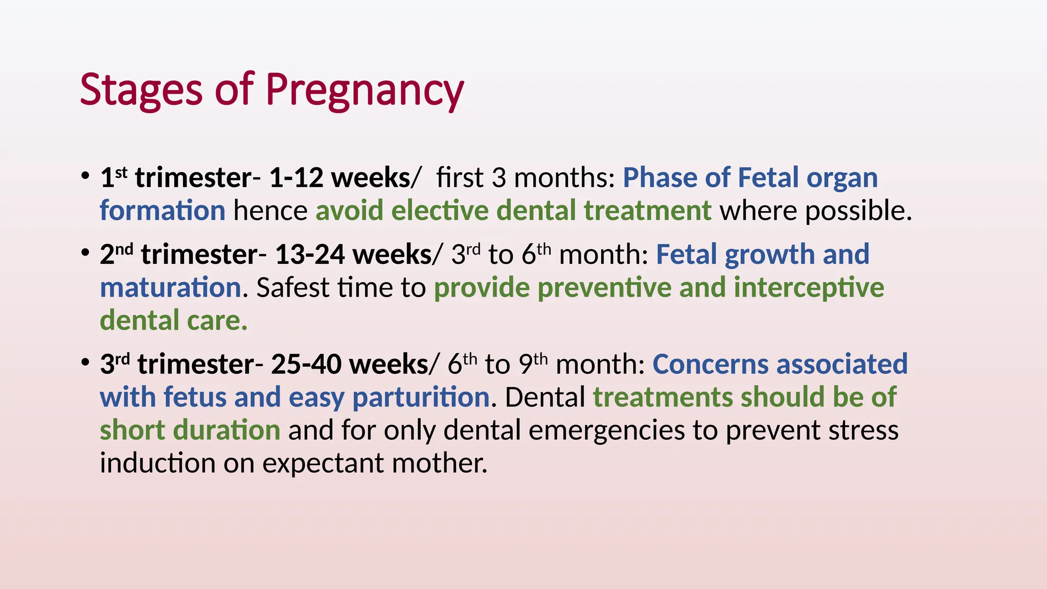 dental care in pregnancy.pptx oral medicine | PPTX