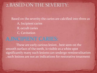 Dental caries | PPTX