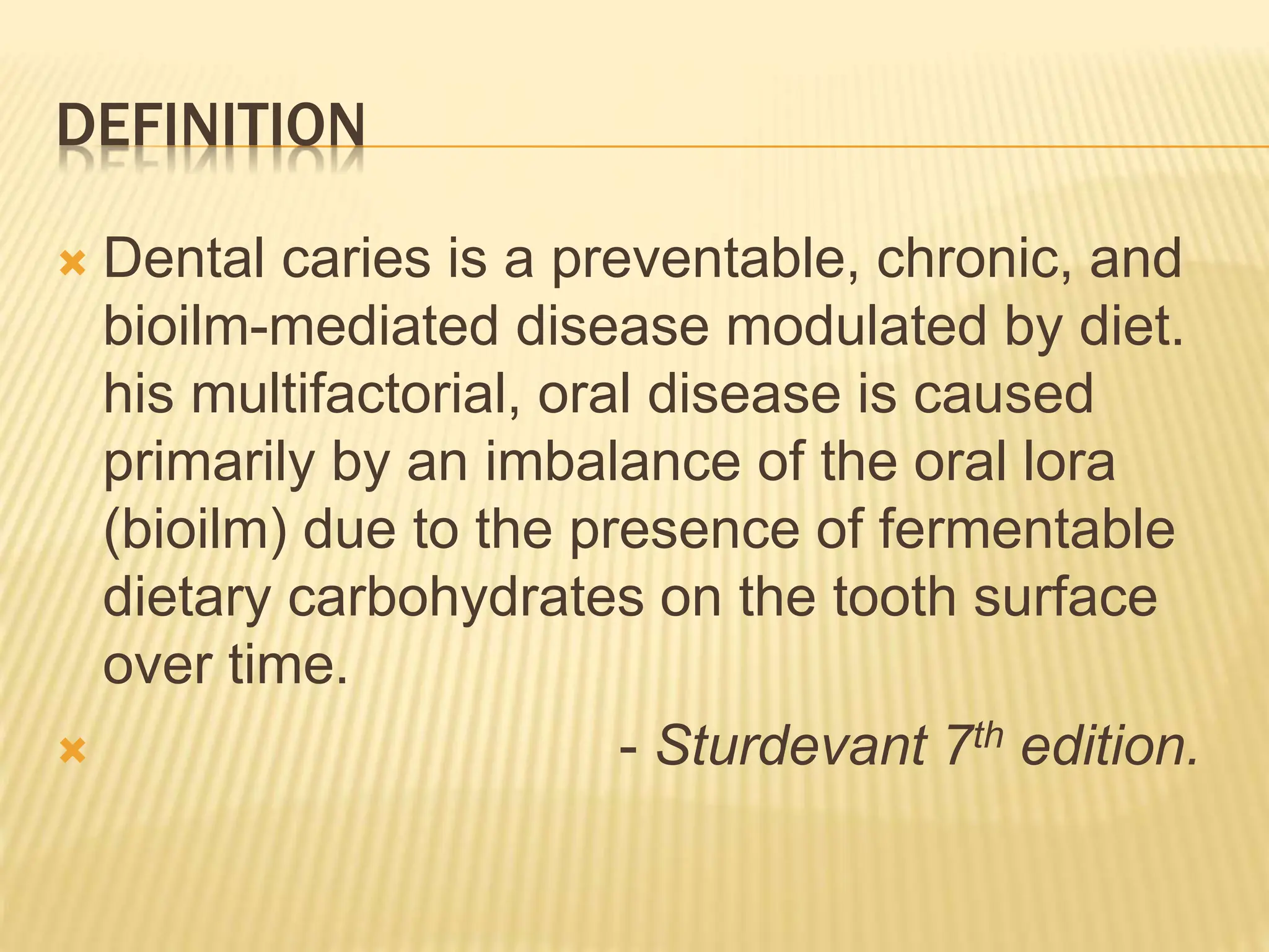 DENTAL CARIES classification, types, treatment and prognosis | PPTX