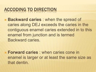 DENTAL CARIES classification, types, treatment and prognosis | PPT