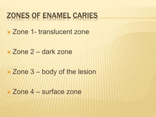 DENTAL CARIES classification, types, treatment and prognosis | PPT
