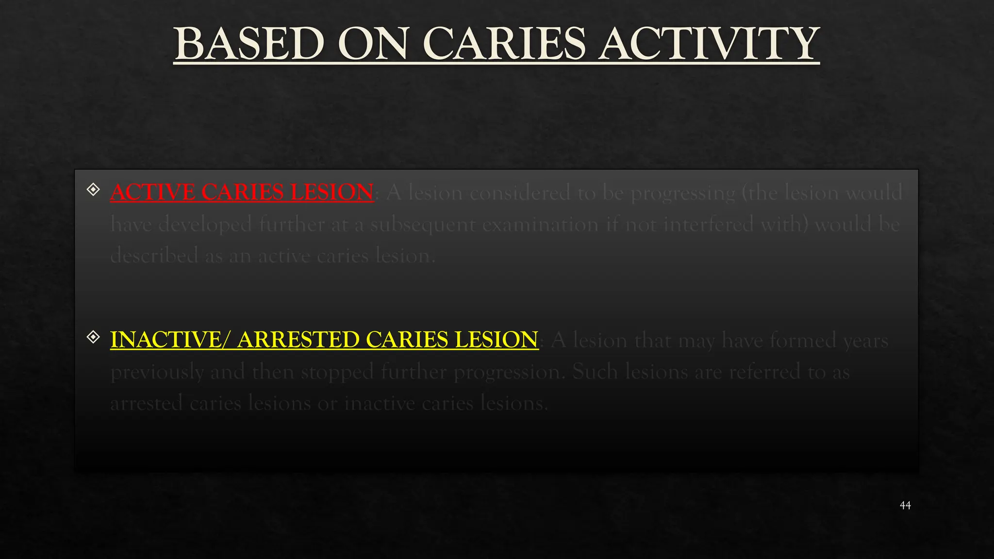 Dental caries ppt of prosthodontics(DMS) | PPT