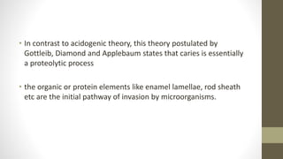 Dental caries- etiology clinical features histopathology and caries ...
