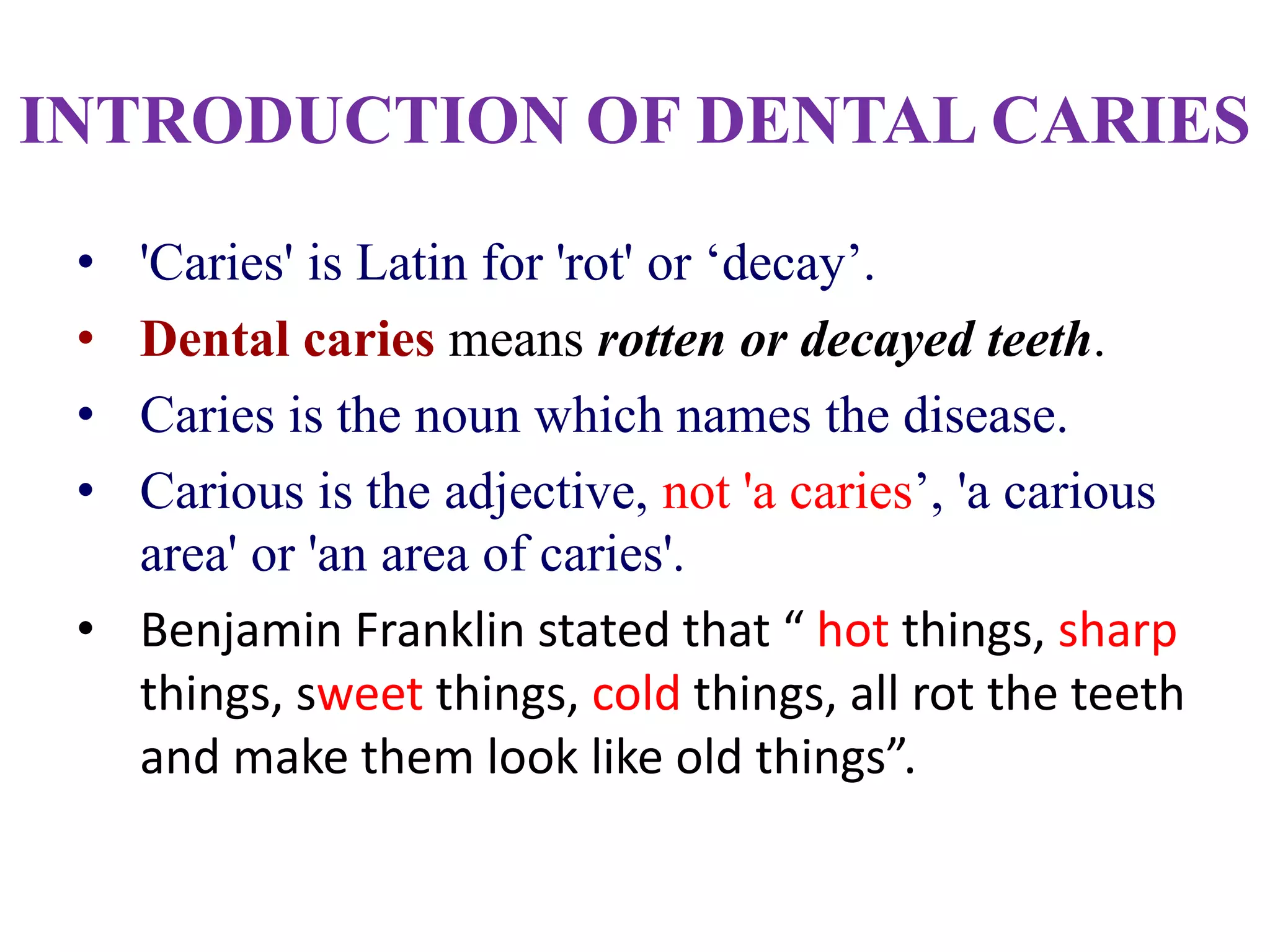 Dental Caries | PPTX
