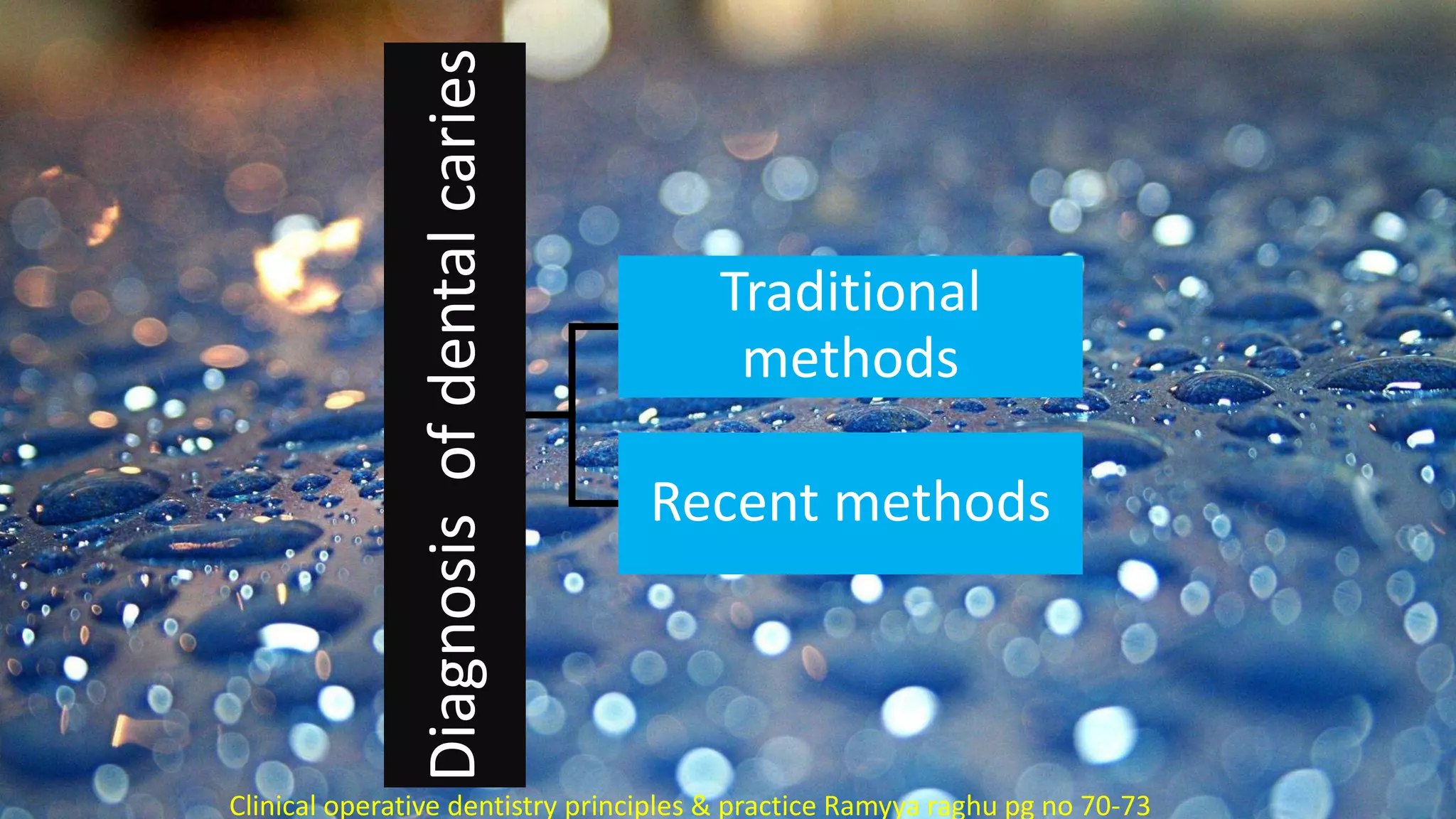 Diagnosis & treatment of Dental caries | PPTX
