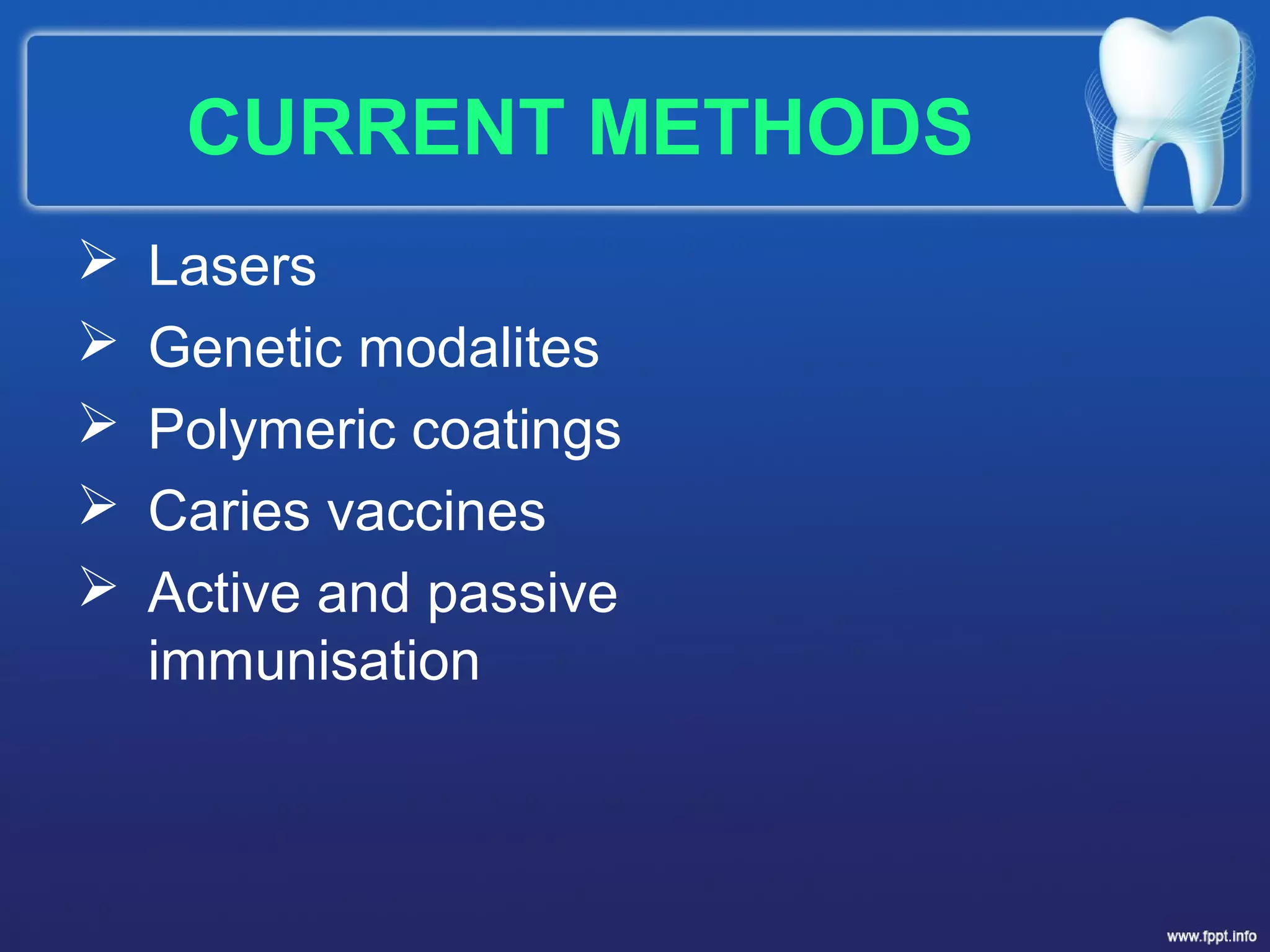 Prevention of dental caries | PPT