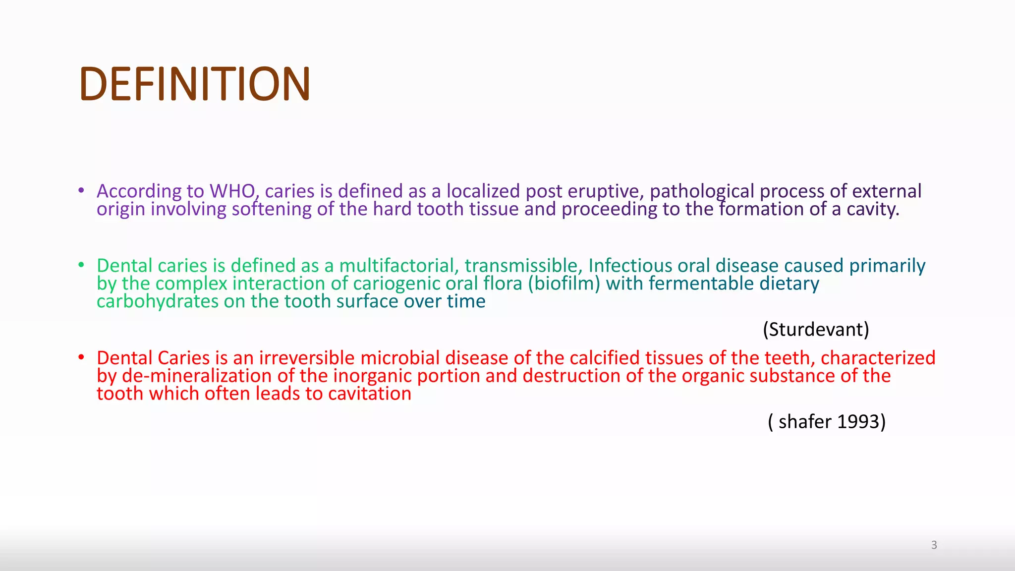 Dental caries etiology, theories and prevention | PPTX