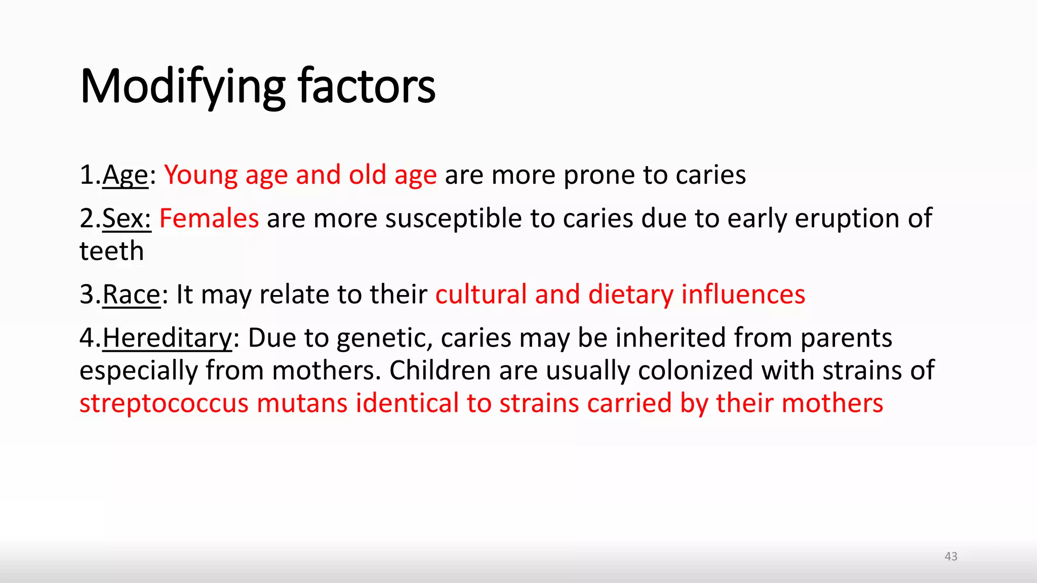 Dental caries etiology, theories and prevention | PPTX