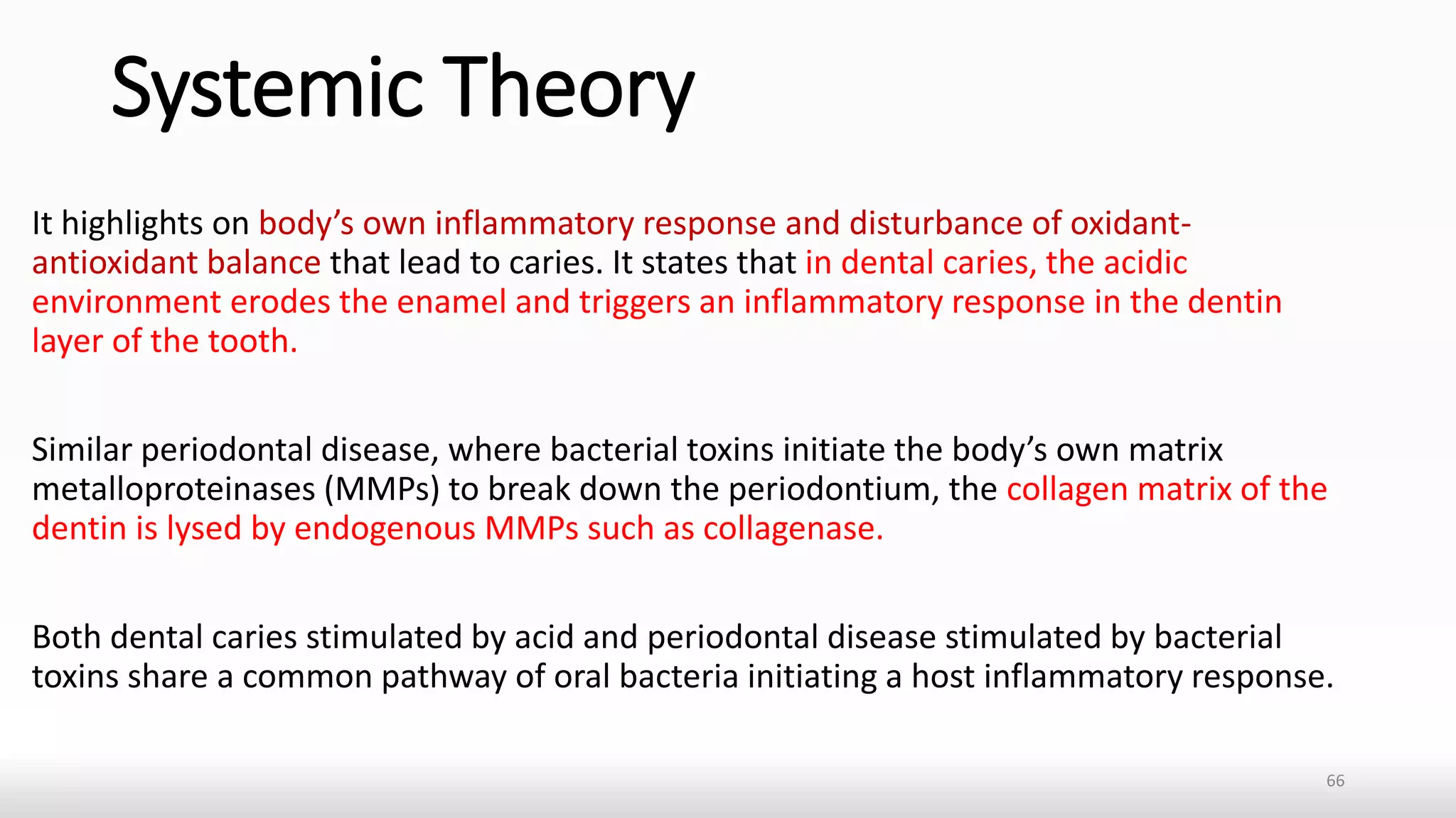 Dental caries etiology, theories and prevention | PPTX