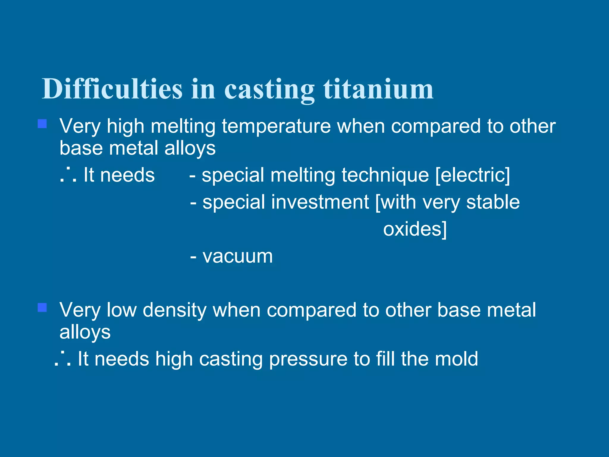 Dental cast base metal alloys (2) | PPT