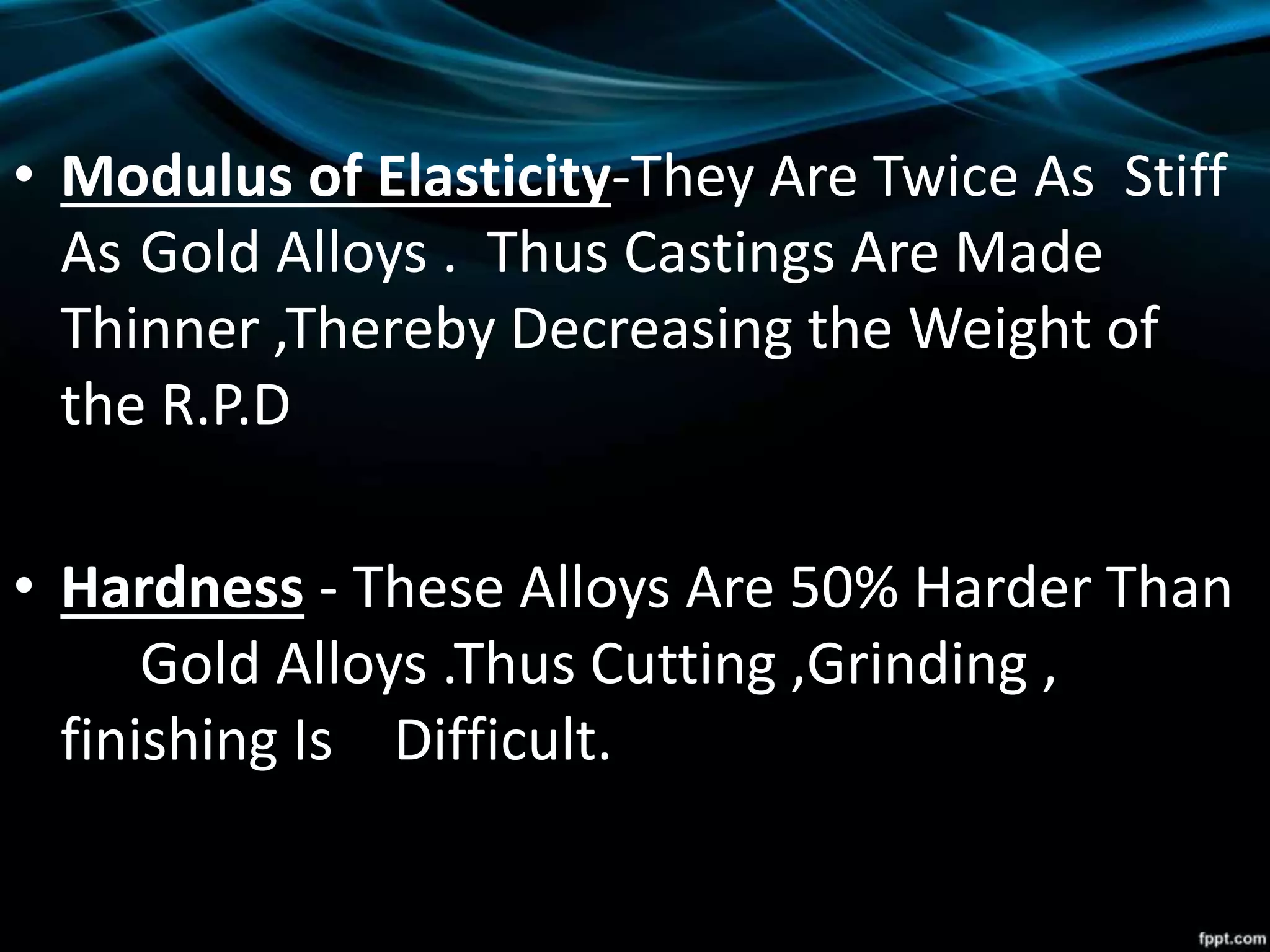 Dental casting alloys part ii | PPTX