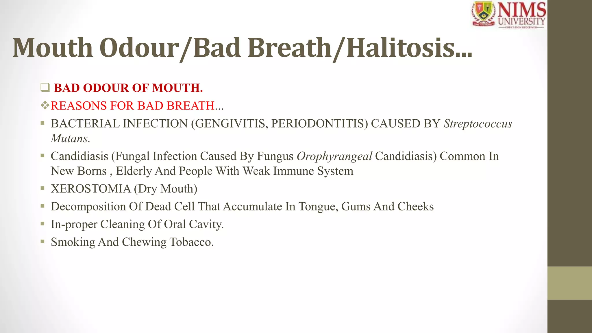 Dental Cavities , Gum , Bleeding ,Mouth.pptx