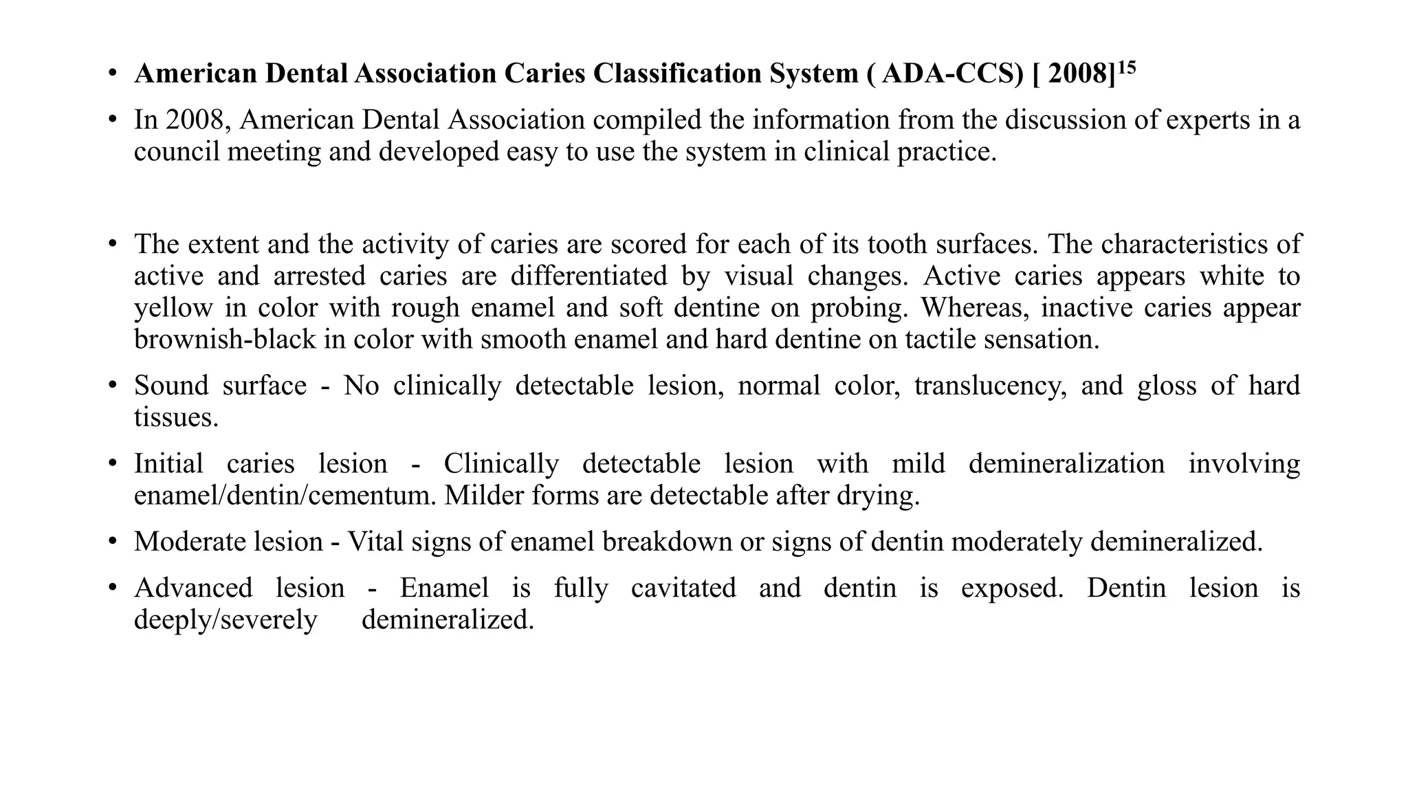 Dental cavity classification systems.PPTX