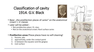 Dental cavity classification systems.PPTX