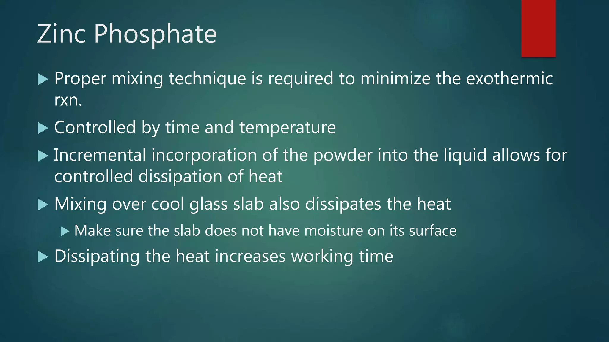 Dental Cements: ZOE, Zinc Phosphate, Polycarboxylate, GIC, Resin-based ...