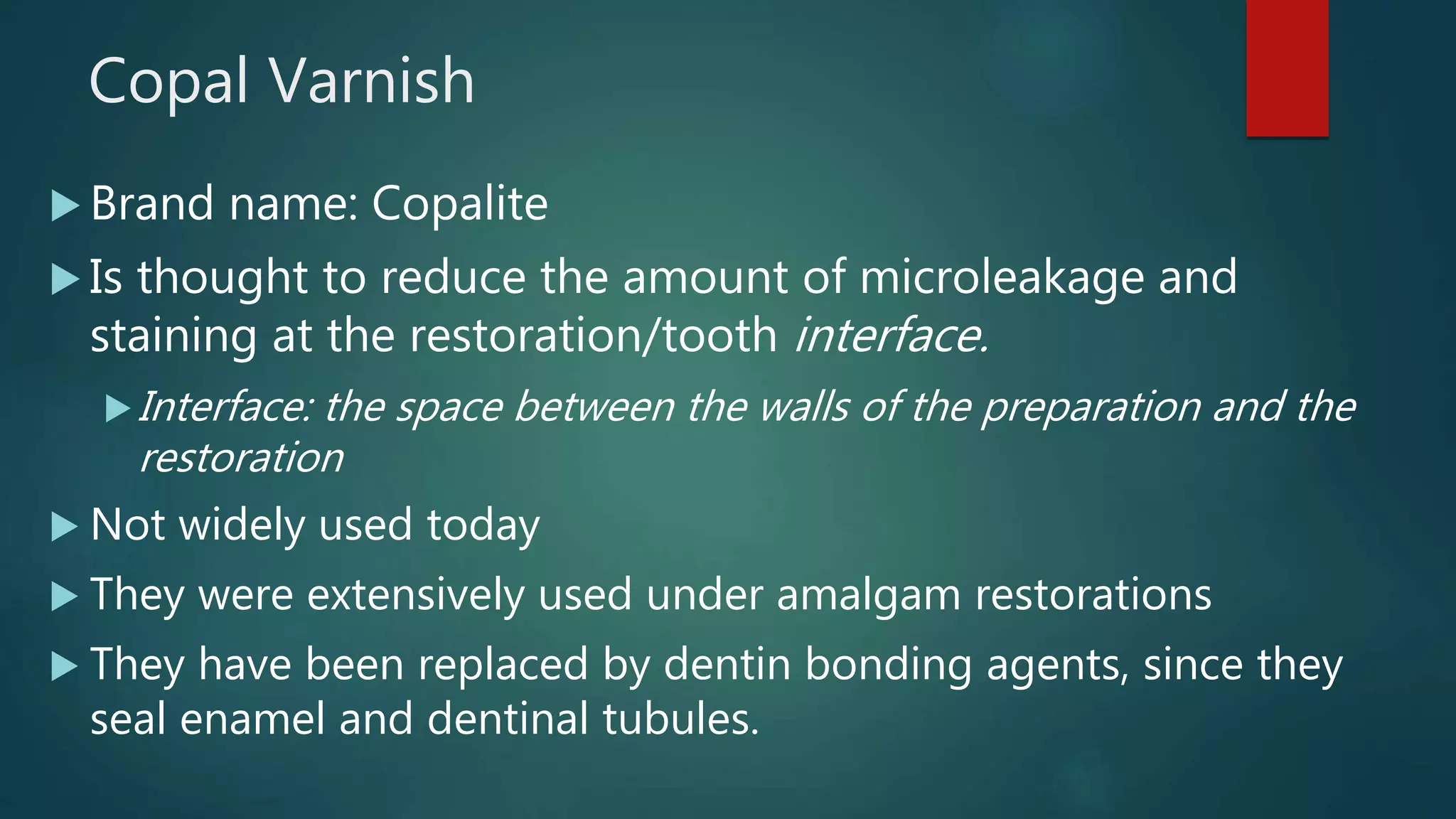 Dental Cements: ZOE, Zinc Phosphate, Polycarboxylate, GIC, Resin-based ...