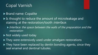 Dental Cements: ZOE, Zinc Phosphate, Polycarboxylate, GIC, Resin-based ...