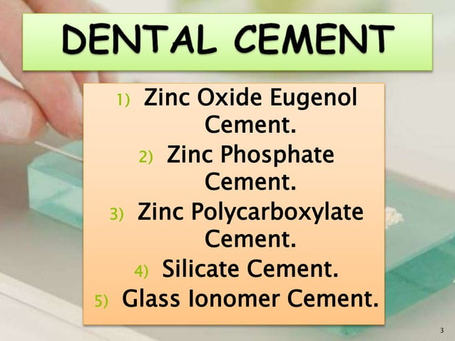 Dental cements composition By Dr Rashid Hassan | PPT