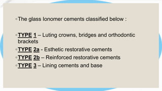 Dental cements part 3 | PPTX