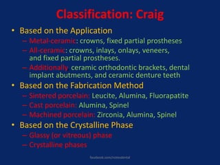 Dental ceramics | PPTX