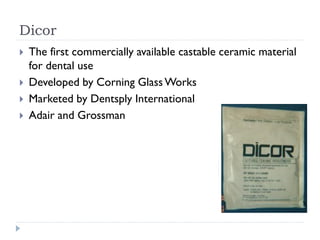 Dental ceramics part 2 | PPT