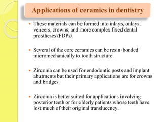 Dental ceramics | PPTX