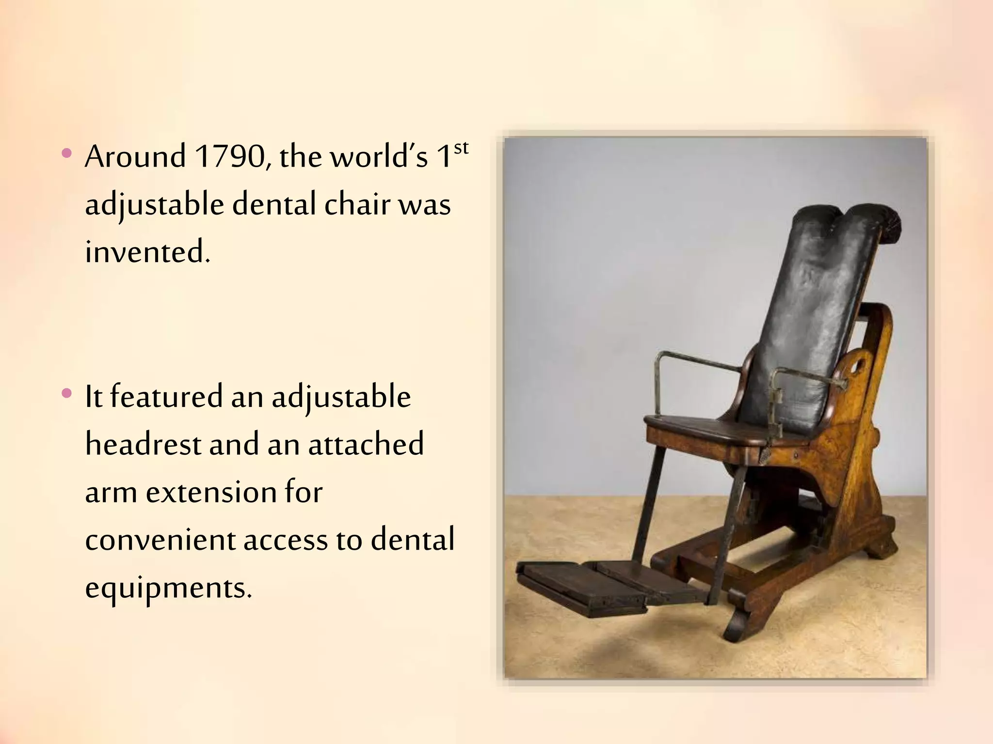 Who Invented The First Dental Chair at Tamara Wilson blog