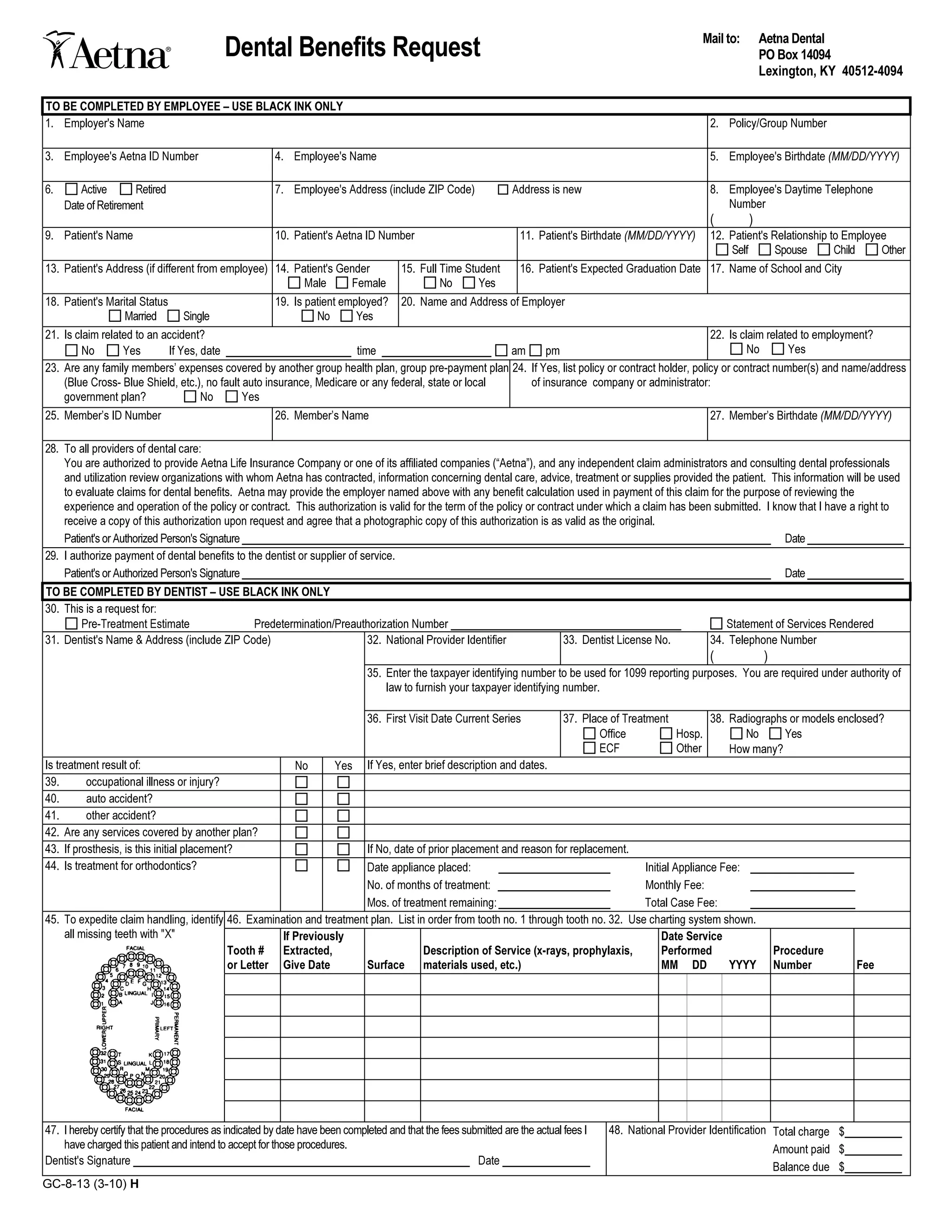 Dental claim form | PDF