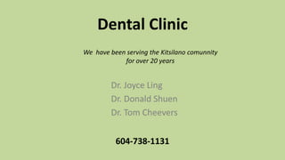 Dental clinic | PPTX