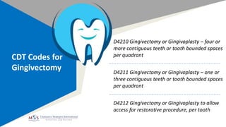 Dental Codes to Report Gingivectomy.pptx