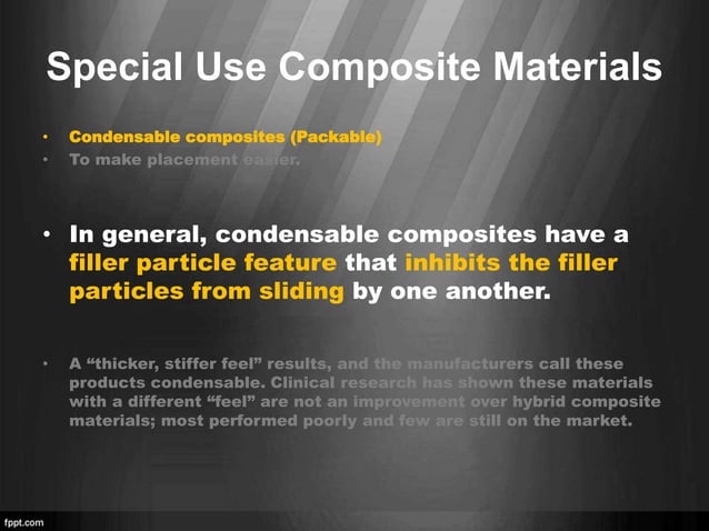 Dental composites | PPTX