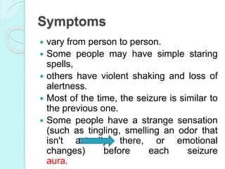 Dental considerations for the epileptic patient | PPTX