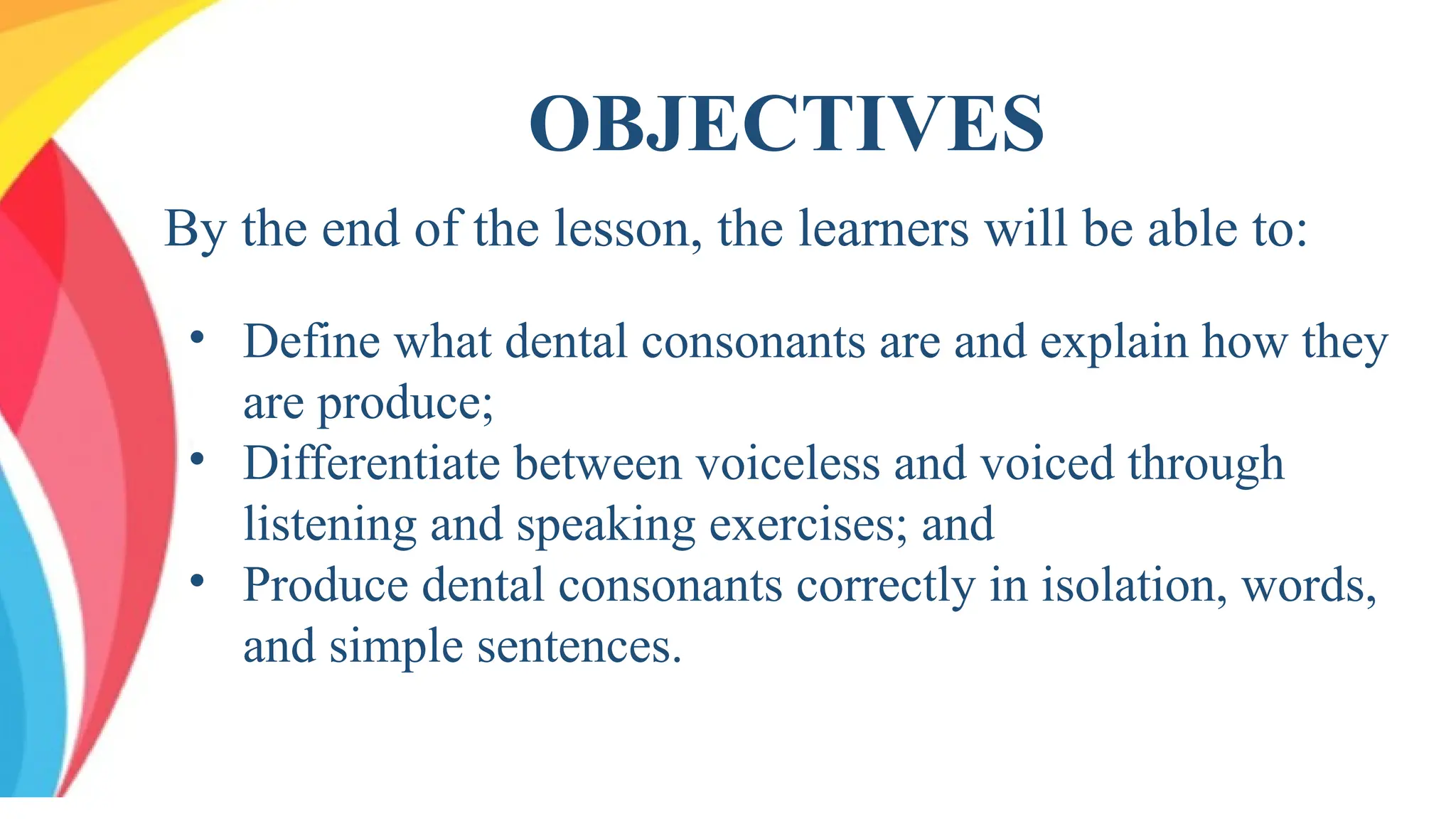 DENTAL CONSONANTS BY ANDREA Q. CANEDO PPT | PPTX