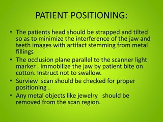 Dental ct imaging Srinivas rao | PPTX