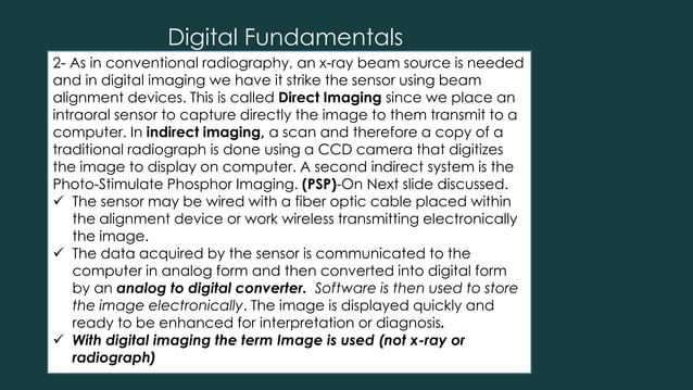 Dental Digital Radiography in Easy to Understand Steps | PPTX | Dental ...