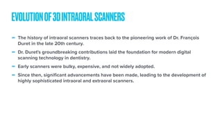 Dental Digital Scanners: Intraoral and Extraoral 3D Scanners | PDF