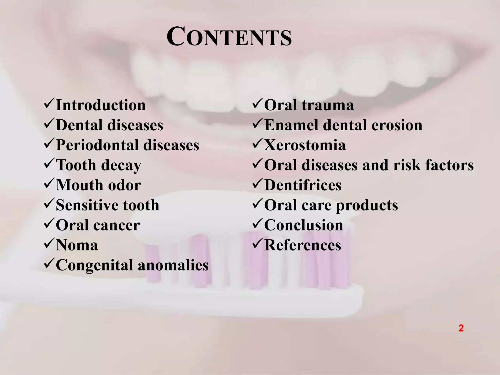 Dental diseases | PPTX